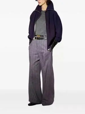 Liviana Conti Herringbone-pattern Palazzo Pants