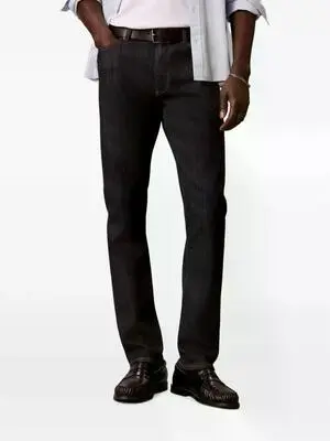 Calvin Klein Logo-patch Straight-leg Jeans