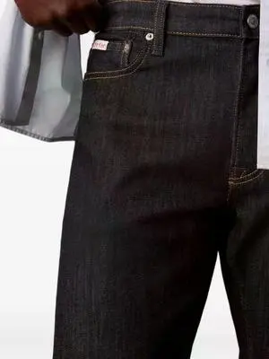 Calvin Klein Logo-patch Straight-leg Jeans