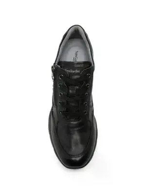 NEROGIARDINI Leather Wedge Zip-up Sneakers