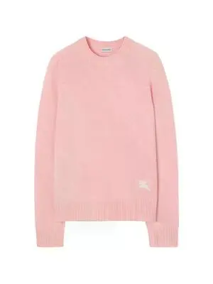 Burberry Cashmere Sweater With Knight Motif - Pink