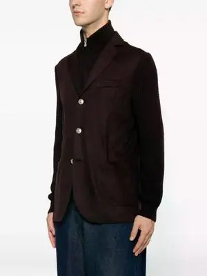 Eleventy Ribbed-sleeve Blazer