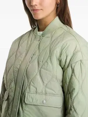Karl Lagerfeld Light Quilted Jacket With Band Collar