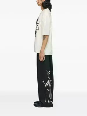 Y3 Graphic-print T-shirt - Neutrals