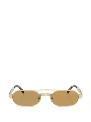 Miu Miu Tone Geometric Frame Sunglasses