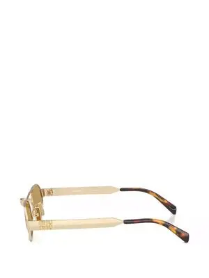 Miu Miu Tone Geometric Frame Sunglasses