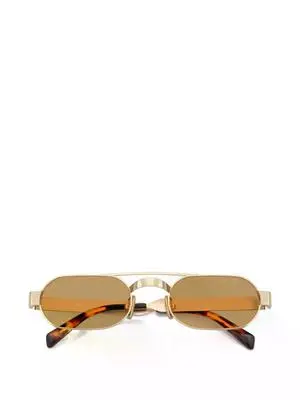 Miu Miu Tone Geometric Frame Sunglasses