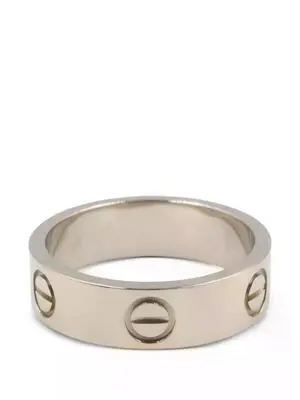 Cartier 18k White Gold Love Ring - Silver