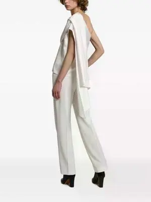 Alberta Ferretti One-shoulder Draped Blouse