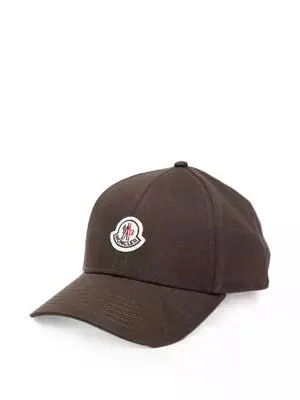 Moncler Logo-patch Baseball Cap - Brown