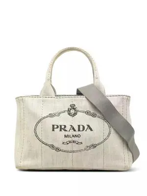 Prada Prada Denim Tote Grey