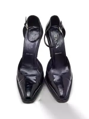 Prada D'orsay Ankle-strap Pumps