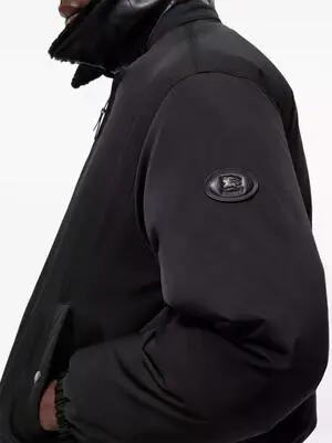 Burberry Farnborough Aviator Jacket With Shearling Collar