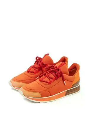 Hermès Miles Suede Panel Lace-up Sneakers