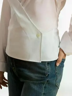 Ralph Lauren Devra Wrap-style Blouse