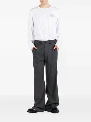 SOCIETE ANONYME Wide-leg Wool Trousers