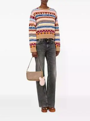 Moschino Wool Intarsia Pullover Sweater