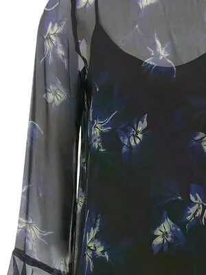 Max Mara Floral Print Silk Blouse