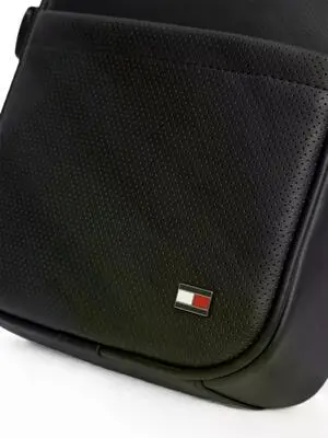 Tommy Hilfiger Perforated-detail Logo-plaque Messenger Bag