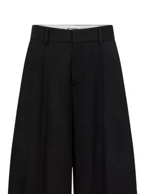 ROSSI Pleated Wide-leg Trousers