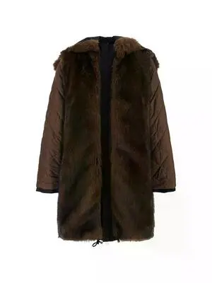 VALENTINI 1972 Single-breasted Coat With Fur Trim