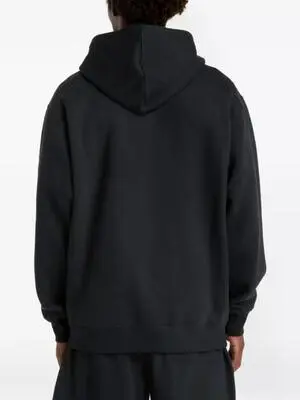 NEW BALANCE Logo-embroidered Hoodie - Black