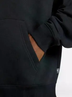 NEW BALANCE Logo-embroidered Hoodie - Black