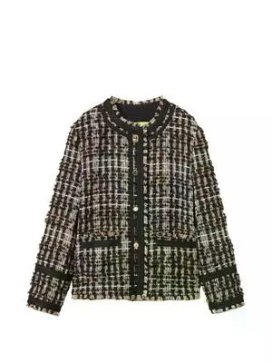 TWINSET Bouclé Jacket With Jewel Buttons