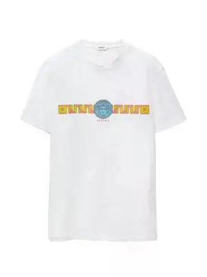 Versace Printed Cotton-jersey Slim T-shirt