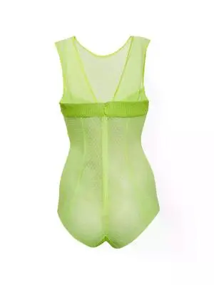 Elisabetta Franchi Sequined Sleeveless Bodysuit