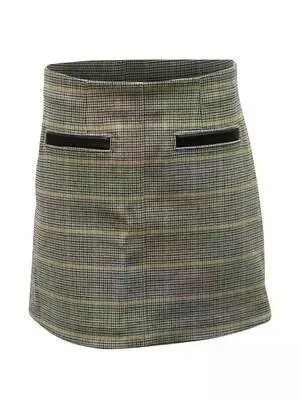 A.L.C. Plaid Houndstooth Mini Skirt