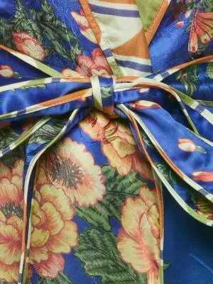 Gucci Floral-print Silk Robe