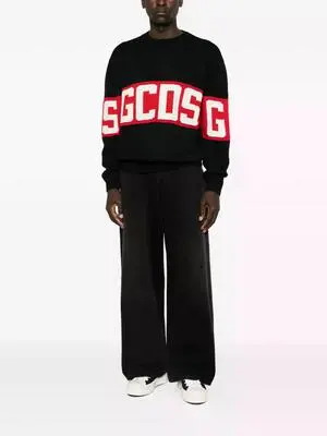 Gcds Logo Intarsia Knitted Sweater