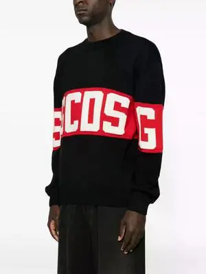 Gcds Logo Intarsia Knitted Sweater