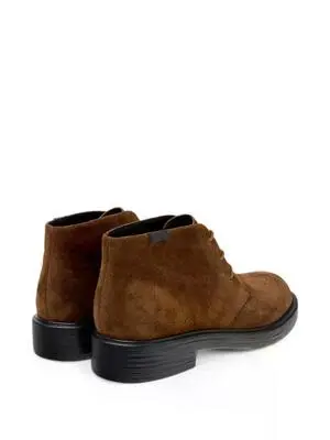 Camper Dean Suede Lace-up Ankle Boots
