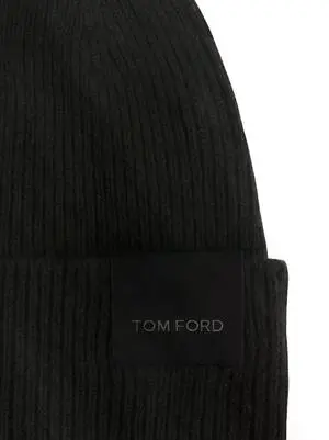 TOM FORD Logo-patch Beanie Hat