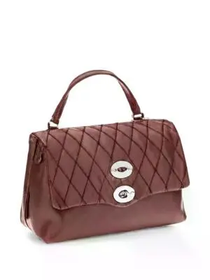 ZANELLATO Postina Tramè Leather Shoulder Bag - Red