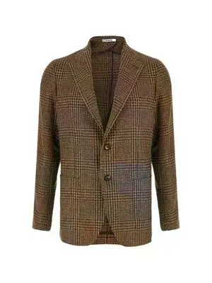 Tagliatore Prince-of-wales-pattern Blazer - Brown
