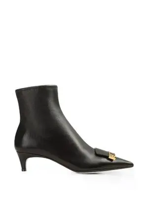 SERGIO ROSSI Ankle Boots With Buckle Detail