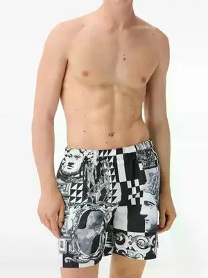 Versace Medusa Collage' Printed Boardshorts