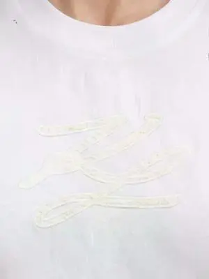 Karl Lagerfeld Embroidered-logo T-shirt