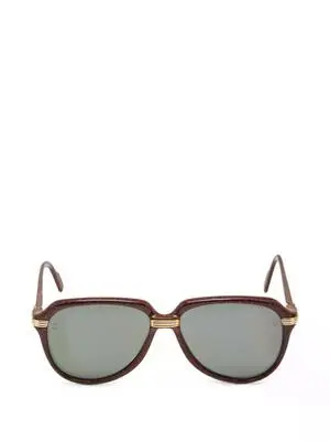Cartier Pilot-frame Sunglasses - Brown
