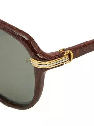 Cartier Pilot-frame Sunglasses