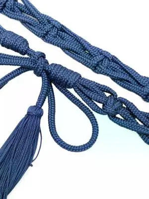 Alberta Ferretti Braided Tassel-detail Belt - Blue