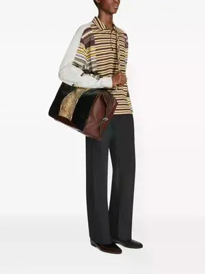 Dries Van Noten Leather Weekend Bag