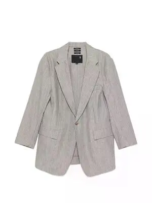 R13 Pinstripe Pattern Blazer