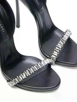 Casadei Rhinestone Embellished Blade Stiletto Sandals