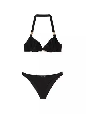 Balmain Logo-plaque Bikini - Black