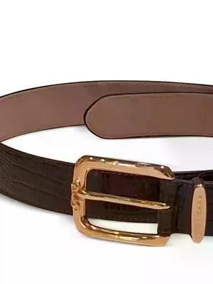 ELIE SAAB Elie Saab Crocodile-Effect Leather Belt