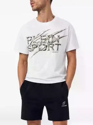 PLEIN SPORT Logo-print Crew-neck T-shirt